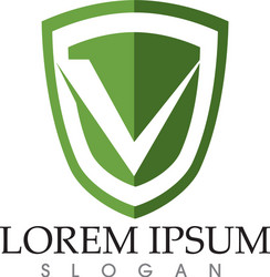 Security guard logo design shield template Vector Image