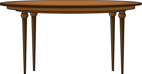 Wooden round table Royalty Free Vector Image - VectorStock