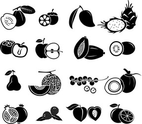 Waste types icon set Royalty Free Vector Image