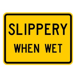 Slippery when wet Royalty Free Vector Image - VectorStock
