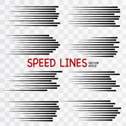 Fast speed lines Royalty Free Vector Image - VectorStock