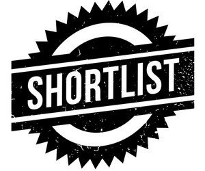Shortlist rubber stamp Royalty Free Vector Image