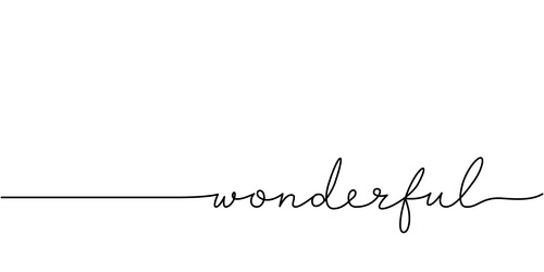 Wonder text modern calligraphy word Royalty Free Vector