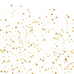 Gold stars random luxury sparkling confetti scatt Vector Image