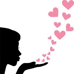 Flying kiss Royalty Free Vector Image - VectorStock