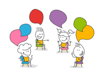 Stick Figure College Student