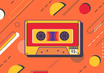 Colorful bright retro background Royalty Free Vector Image