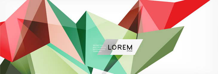 Science background abstract triangle pattern Vector Image