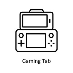 Game robot outline icon design Royalty Free Vector Image