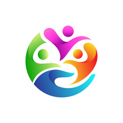 People partner logo design element Royalty Free Vector Image