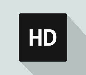 Hd icon Royalty Free Vector Image - VectorStock