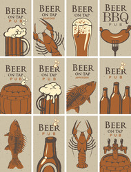 Beer card Royalty Free Vector Image - VectorStock