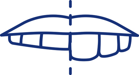 Broken cracked tooth in cartoon flat style Vector Image