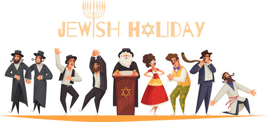 Funny jew Royalty Free Vector Image - VectorStock