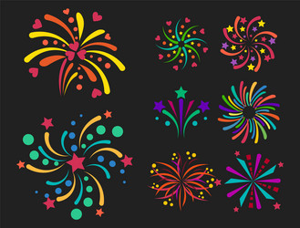 Firework icon isolated Royalty Free Vector Image