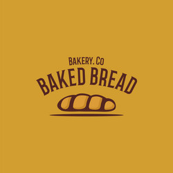 Vintage bread logo concept Royalty Free Vector Image