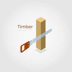 Timber isometric Royalty Free Vector Image - VectorStock