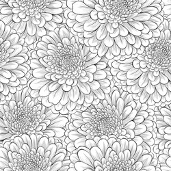 Floral tile pattern flower background garden Vector Image