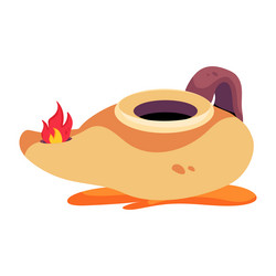 Ancient lamp Royalty Free Vector Image - VectorStock