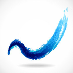 Blue ink splash logo as a concept circulation Vector Image
