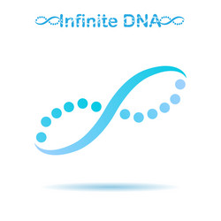 Infinity dotted sign Royalty Free Vector Image