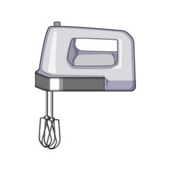 Food hand mixer cartoon Royalty Free Vector Image
