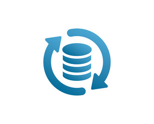 Data recovery logo design templates Royalty Free Vector