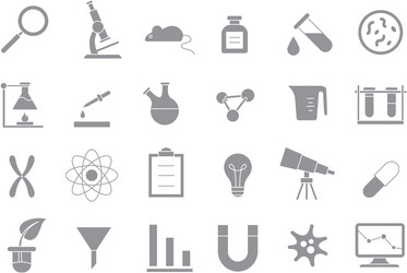 Chemistry icon science molecular biology Vector Image