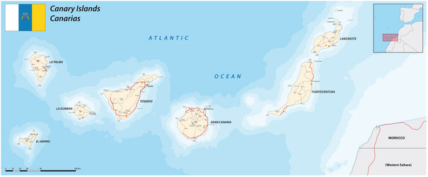 Canary Islands Map Vector Images (over 2,000)