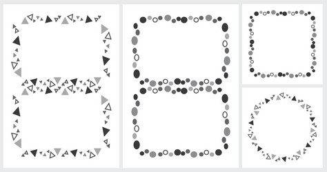 Border frame background worksheet Royalty Free Vector Image