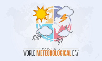 Cloud forecast weather awareness concept banner Vector Image