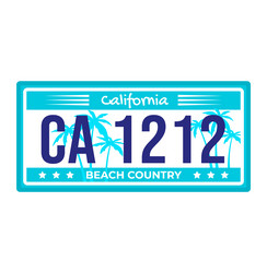 Ontario canada car license plate registration Vector Image