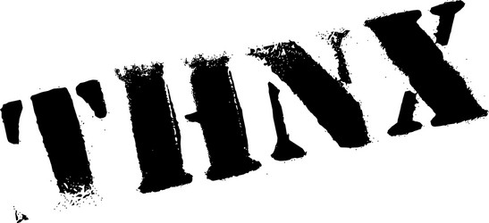 Thnx rubber stamp Royalty Free Vector Image - VectorStock