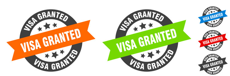 Visa Granted Stamp Vector Images (over 220)