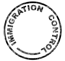 Immigration control Royalty Free Vector Image - VectorStock