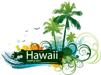 Hawaiian banner Royalty Free Vector Image - VectorStock