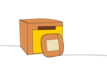 Medical plaster corn elastic Royalty Free Vector Image