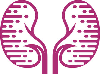 Tech kidney logo design inspiration fast Vector Image