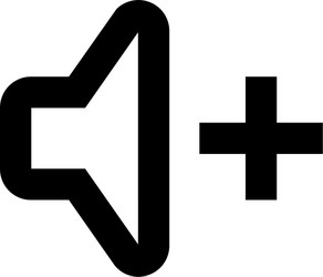 Volume icon music sound sign Royalty Free Vector Image