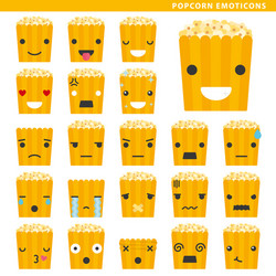 Smiley Popcorn Vector Images (65)