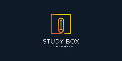 Logo for study with modern creative element Vector Image