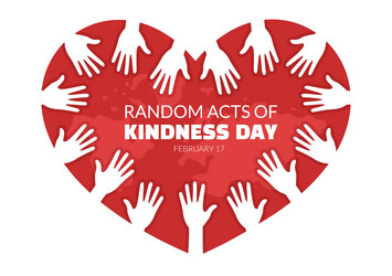 Random acts of kindness on february 17th various Vector Image
