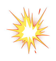 Comics book explosion Royalty Free Vector Image