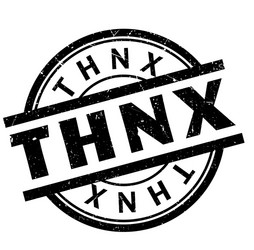 Thnx rubber stamp Royalty Free Vector Image - VectorStock