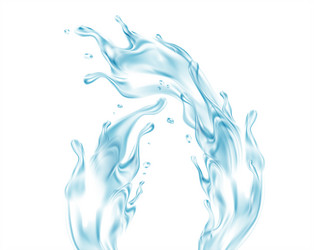 Vanilla splash with drops realistic flow Vector Image