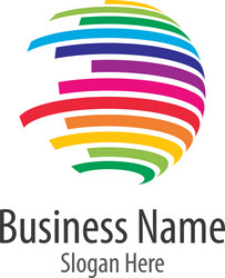 Wire world logo template Royalty Free Vector Image