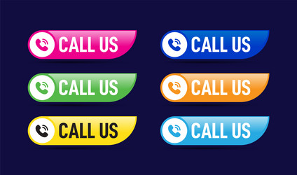 Call us sign free Royalty Free Vector Image - VectorStock