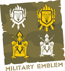 Military symbol icons Royalty Free Vector Image