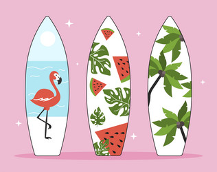 Repeating surfboard umbrella amp ocean icons – Royalty-Free Vector ...