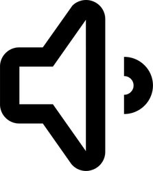 Volume icon music sound sign Royalty Free Vector Image